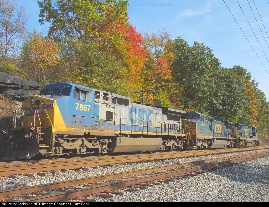 CSX 7867. 7329, 7534